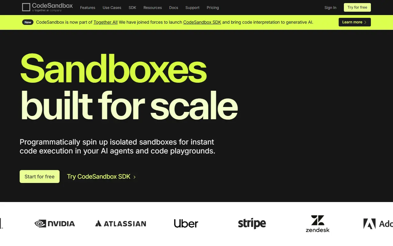 CodeSandbox: Instant Cloud Development Environments