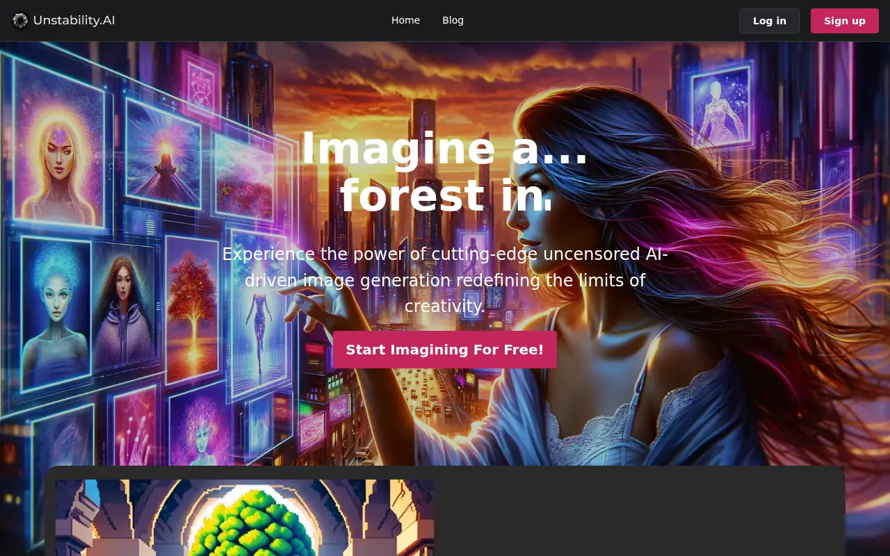 Unstability AI - Advanced Uncensored AI Image Generation